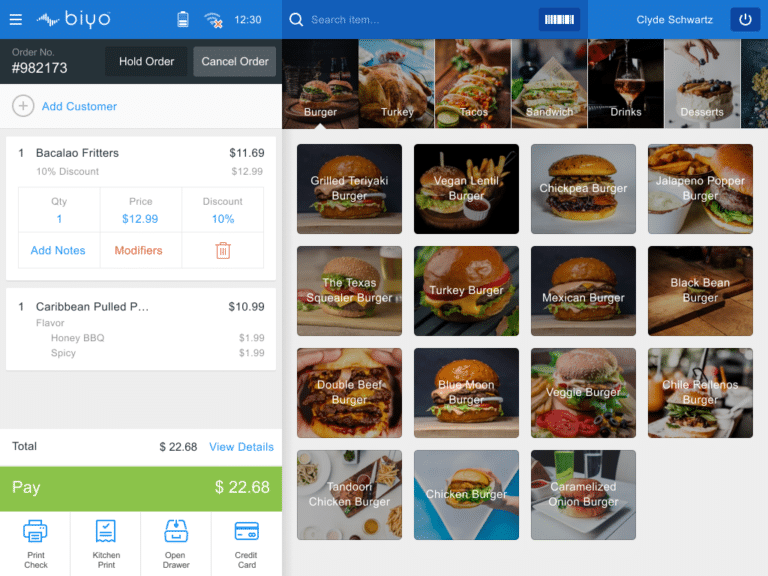 Cafeteria POS - Biyo Point of Sale for Retail & Restaurant
